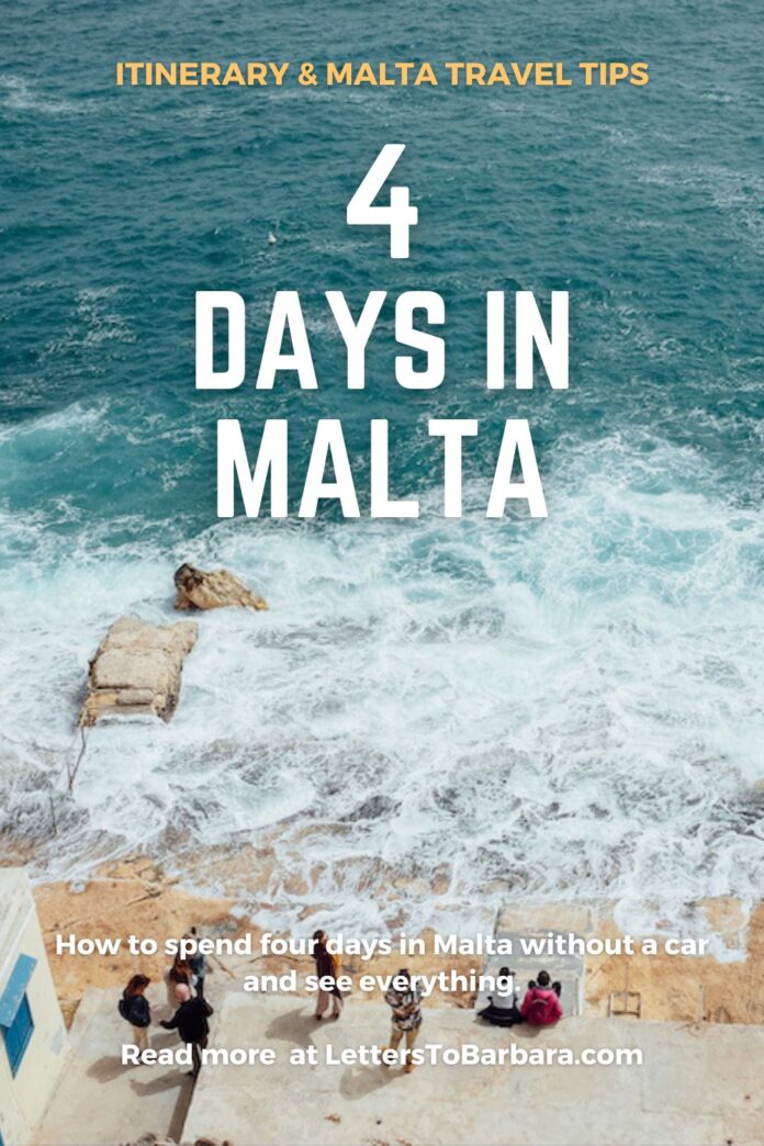 4 days in Malta without a car: itinerary & travel tips