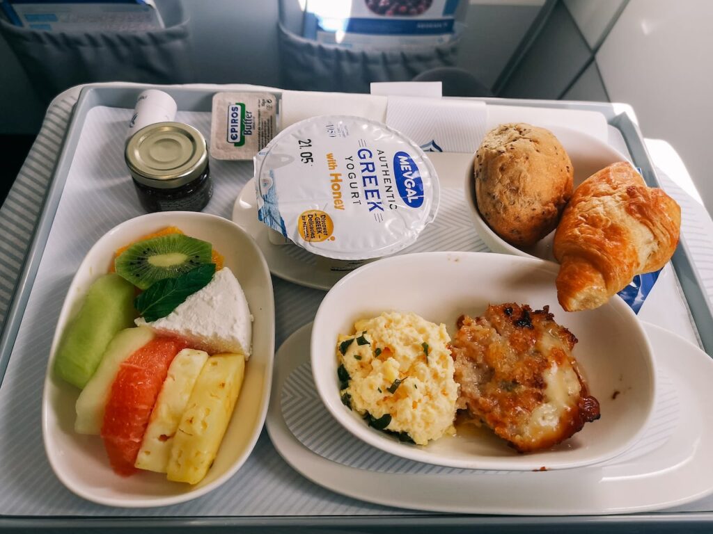 Aegean Airlines Business Class Menu: In-flight meals photos - Letters ...